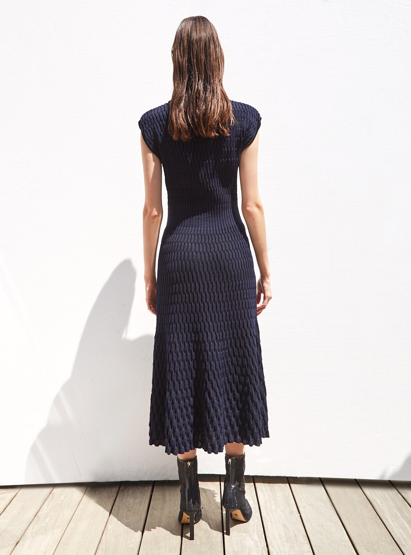 robe longue maille zellige molli nuit | Molli