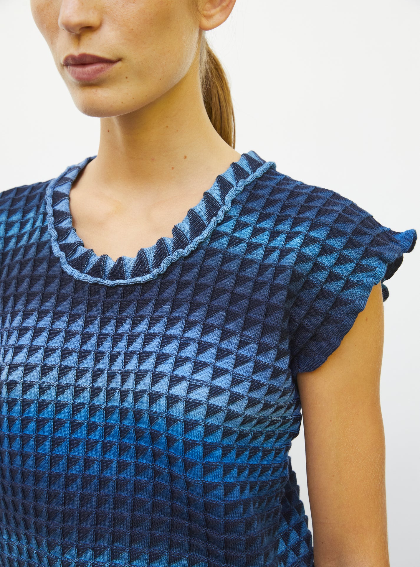 top maille origami nuit-denim | Molli