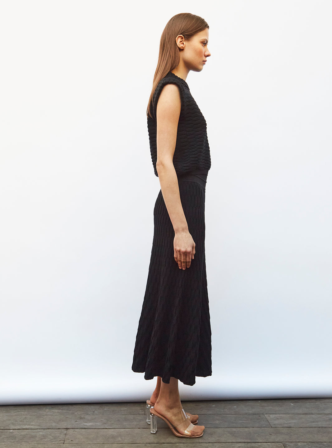 robe longue maille zellige nuit | Molli