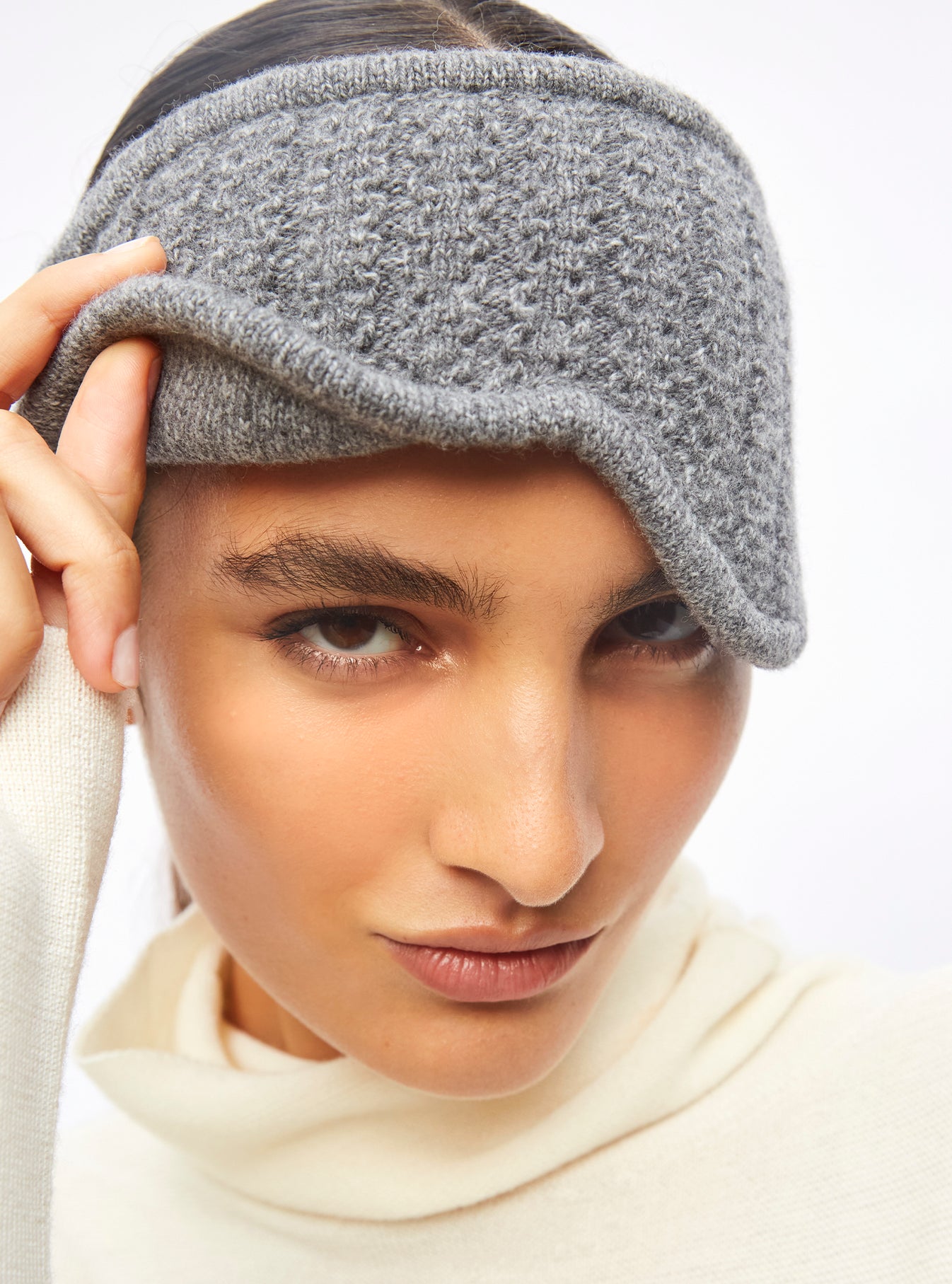 loup de voyage en maille gris moyen | Molli