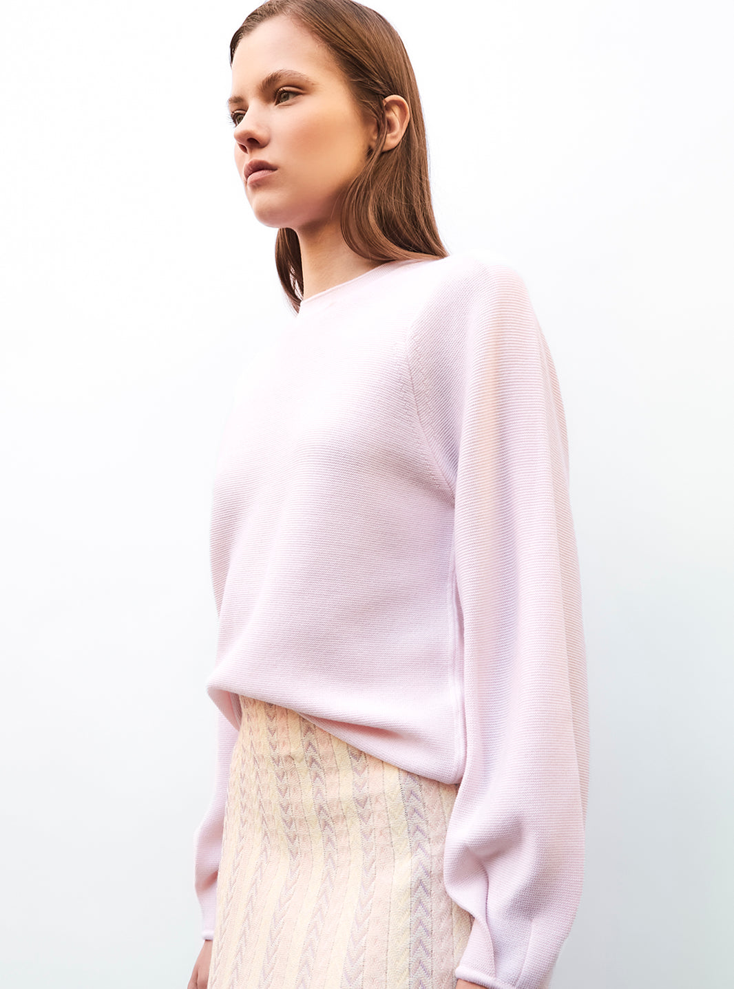 pull loose maille entrelacée pétale | Molli