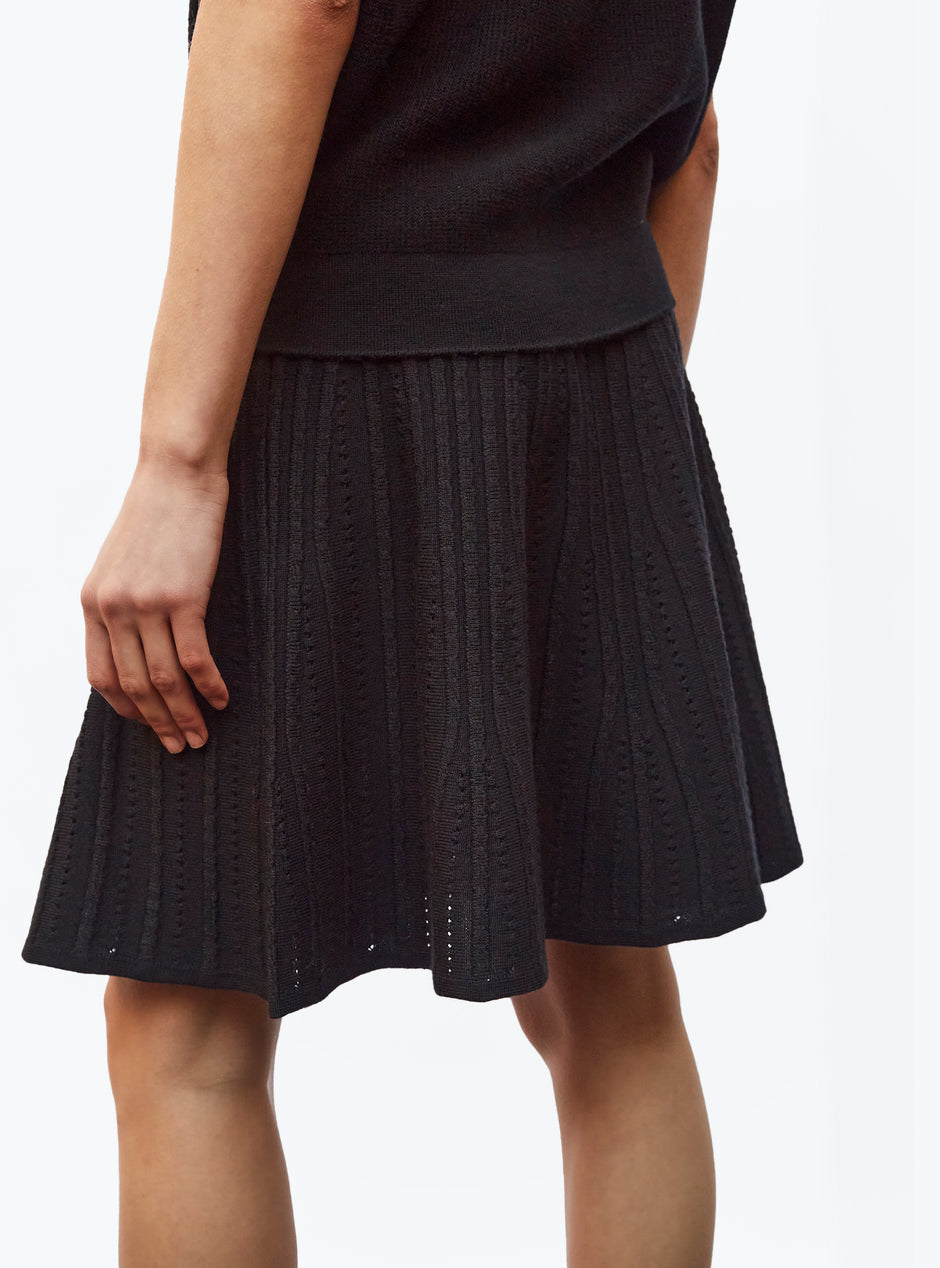 top ample maille moelleuse molli noir profond | Molli