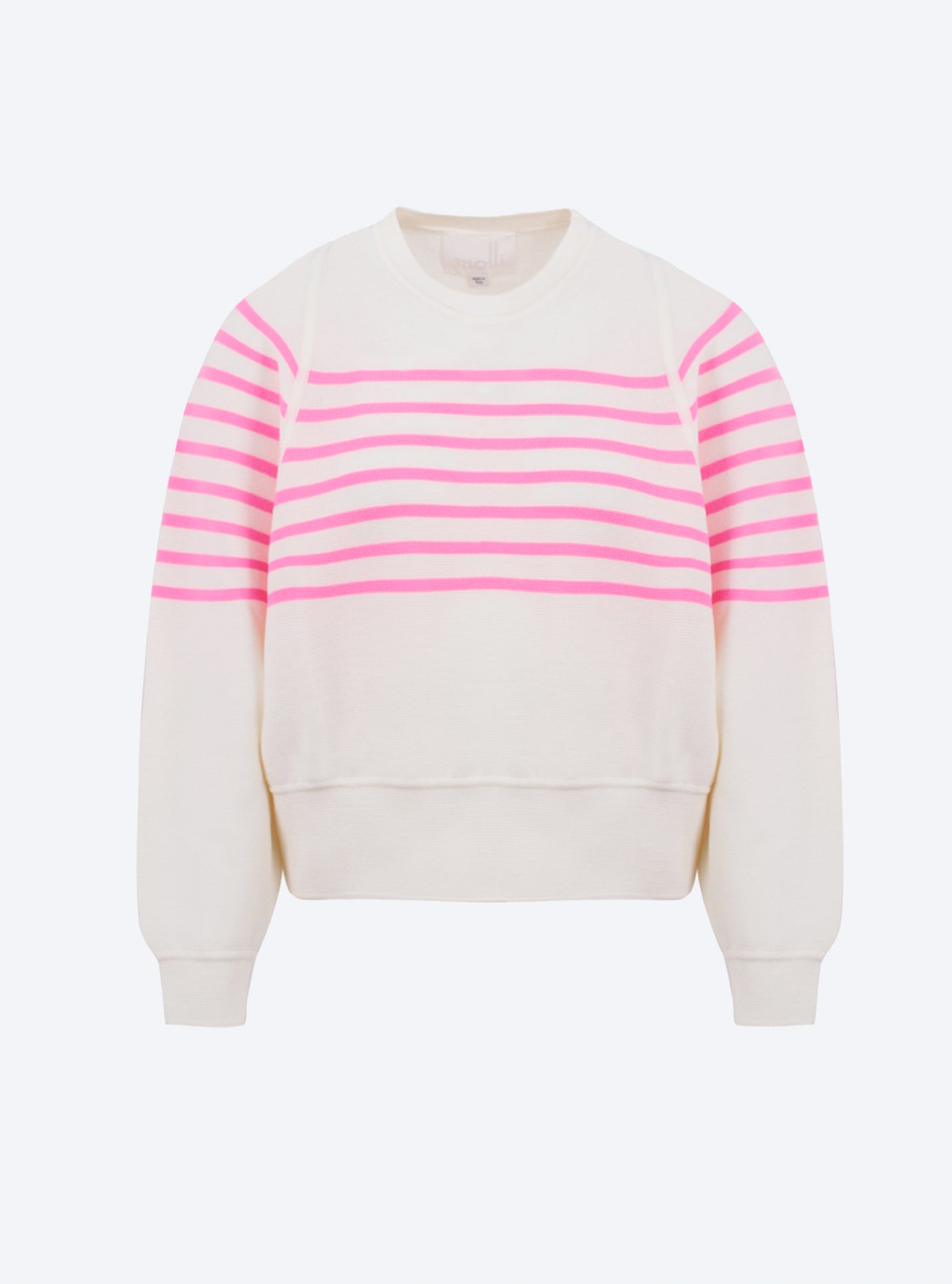 breton sweater with wide armholes natural-pink | Molli