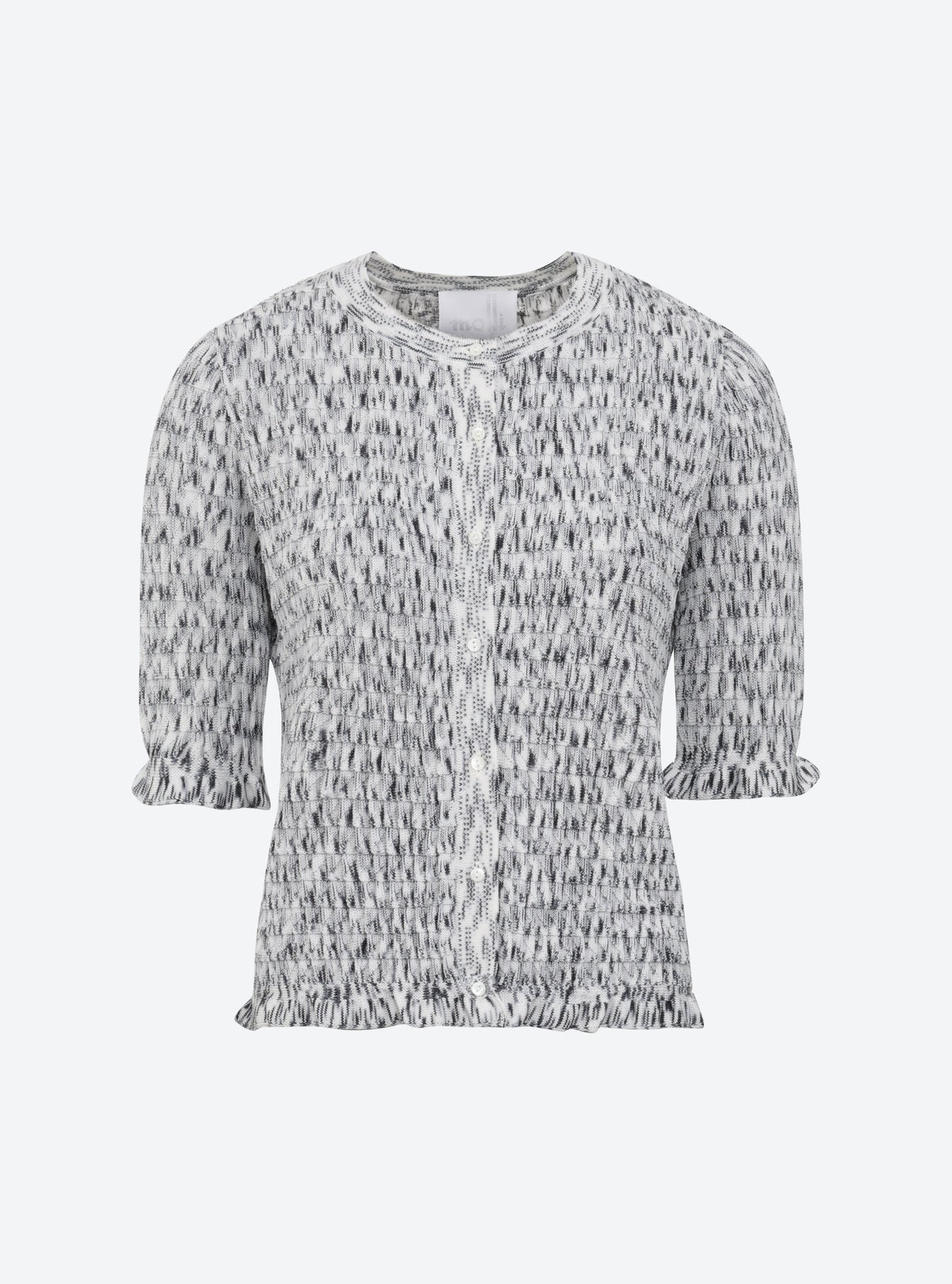 cardigan maille origami milk-gris-multi | Molli