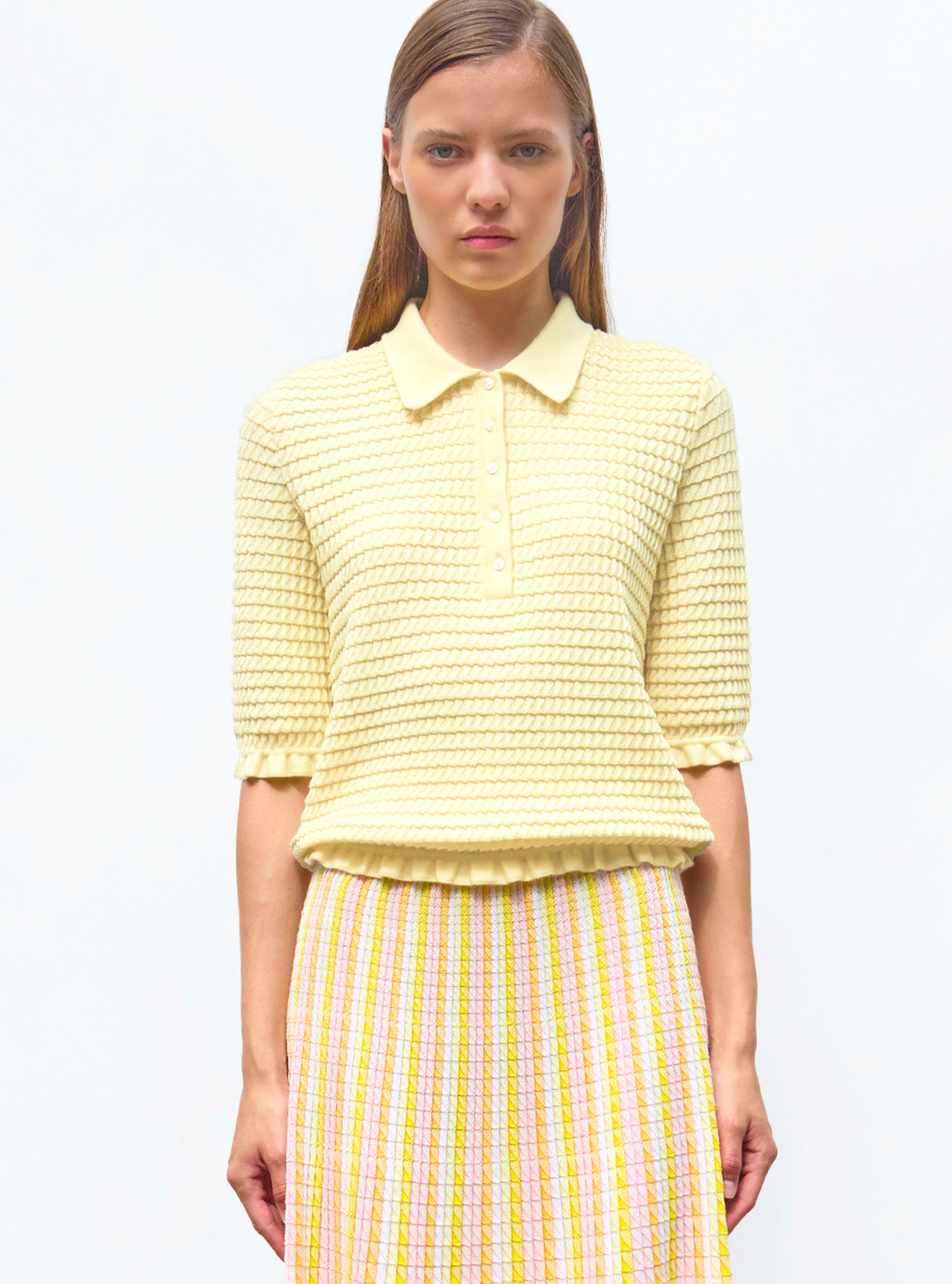 polo maille origami blé | Molli