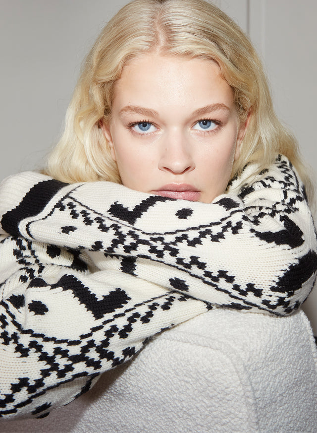 jupe midi maille smockée molli milk | Molli